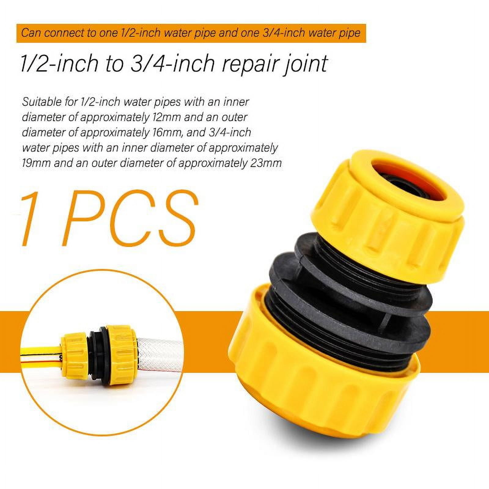 1/2" - 3/4" Garden Hose Quick Connector Plastic Garden Hose Quick ...