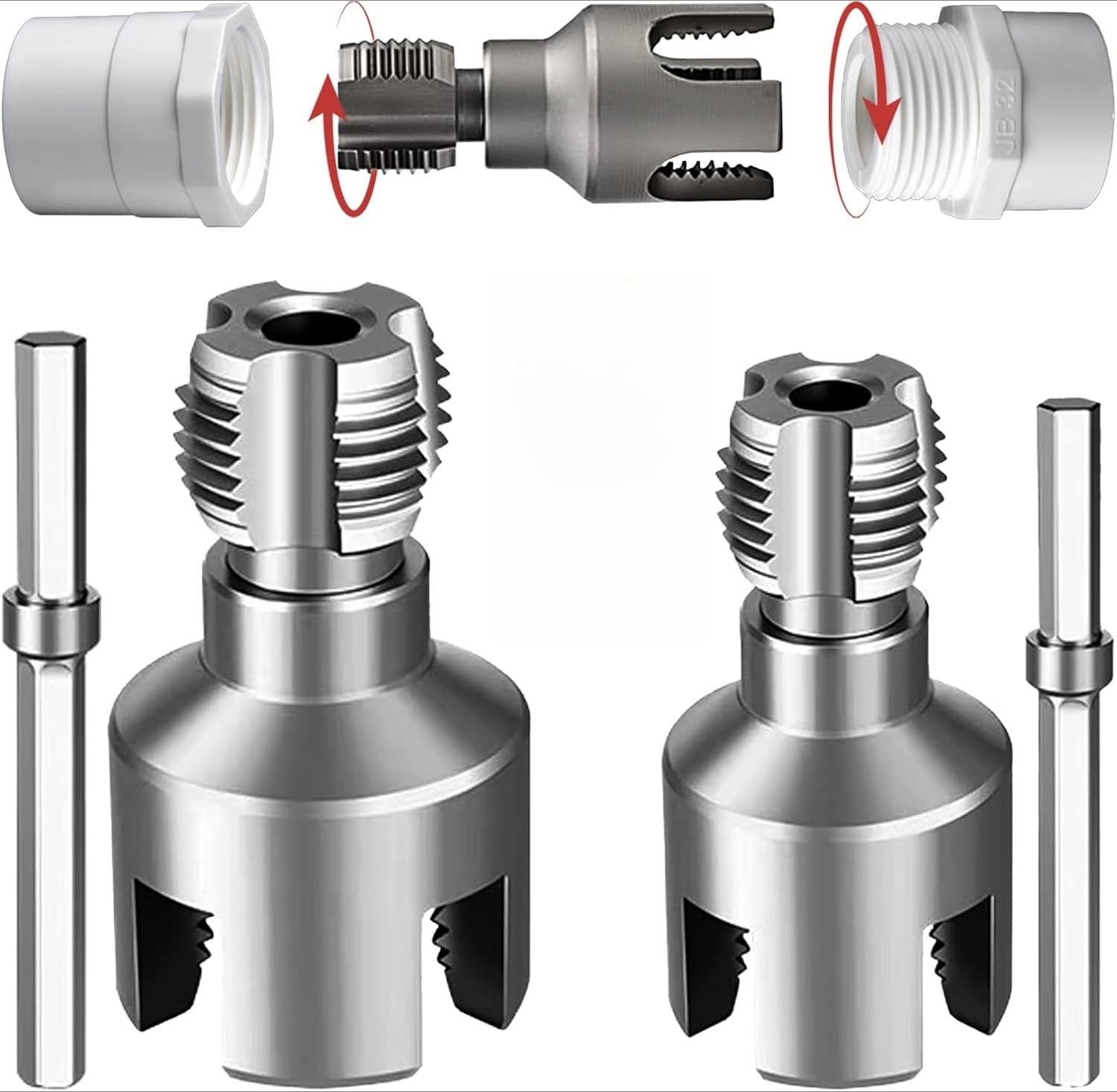 1/2'' 3/4'' PVC Pipe Thread Cutting Tool Integrated Internal，2026 New ...