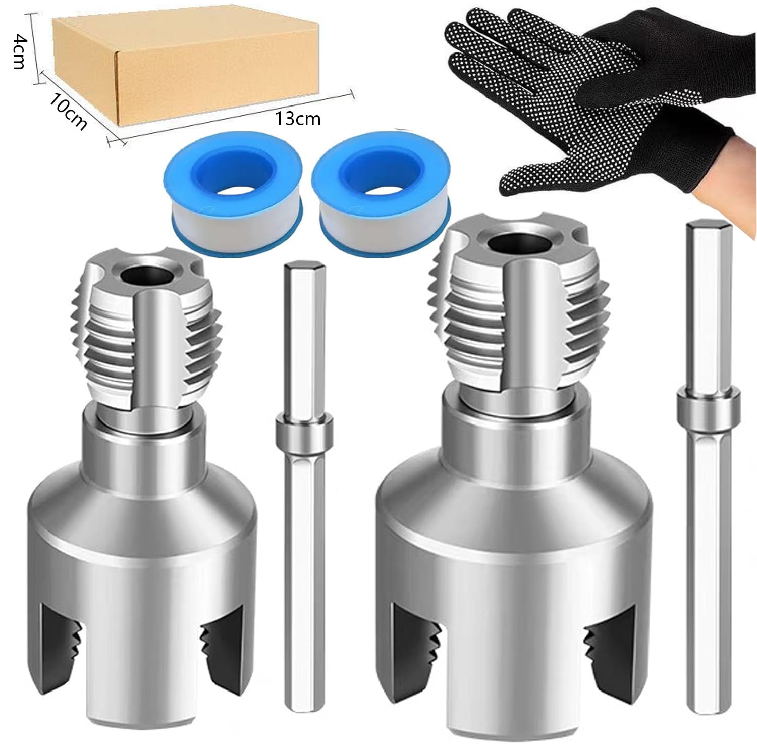 1/2'' 3/4'' PVC Pipe Thread Cutting Tool Integrated Internal & External ...