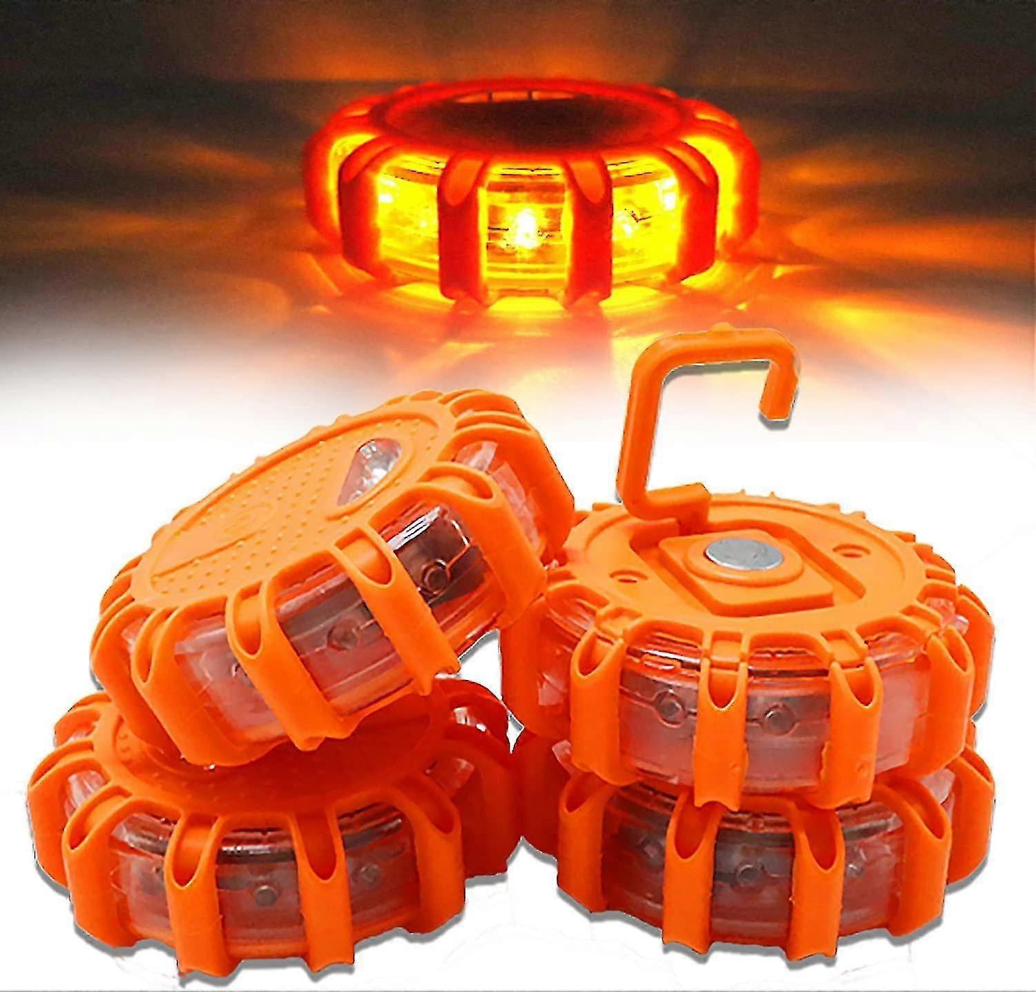 1/2/3/4 Pack Led Safety Flares Road Emergency Lights Roadside Safety ...