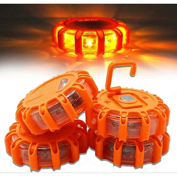 1/2/3/4 Pack Led Safety Flares Road Emergency Lights Roadside Safety ...