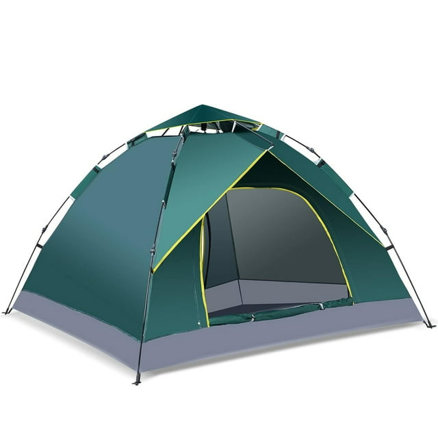HOUFIY 4-Person Camping Tent, Easy Pop-Up Waterproof Dome for Hiking ...