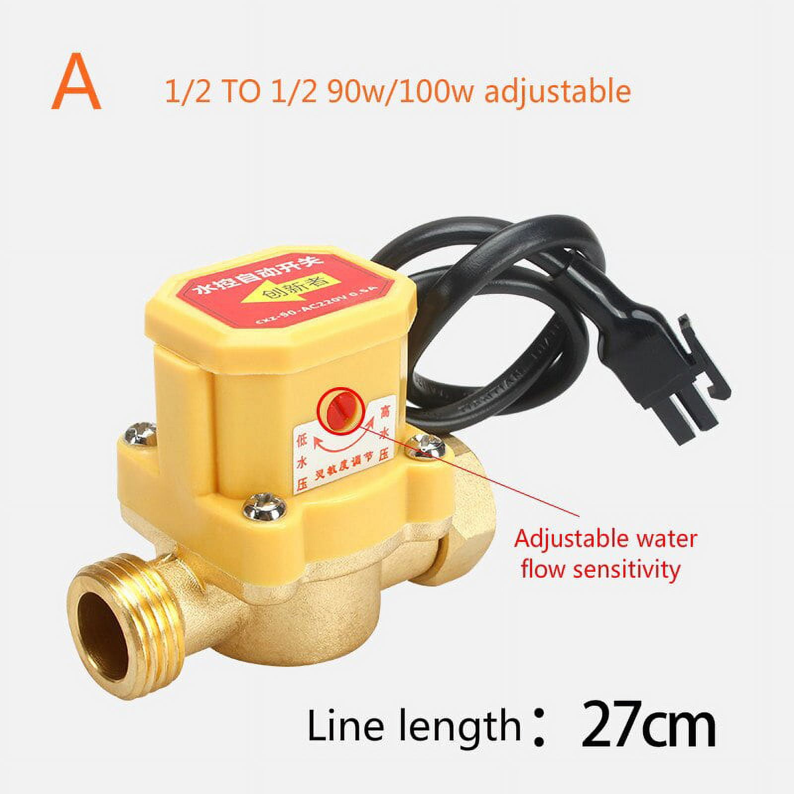 1/2" 3/4" Practical Water switch Flow Sensor Male Thread Connector ...