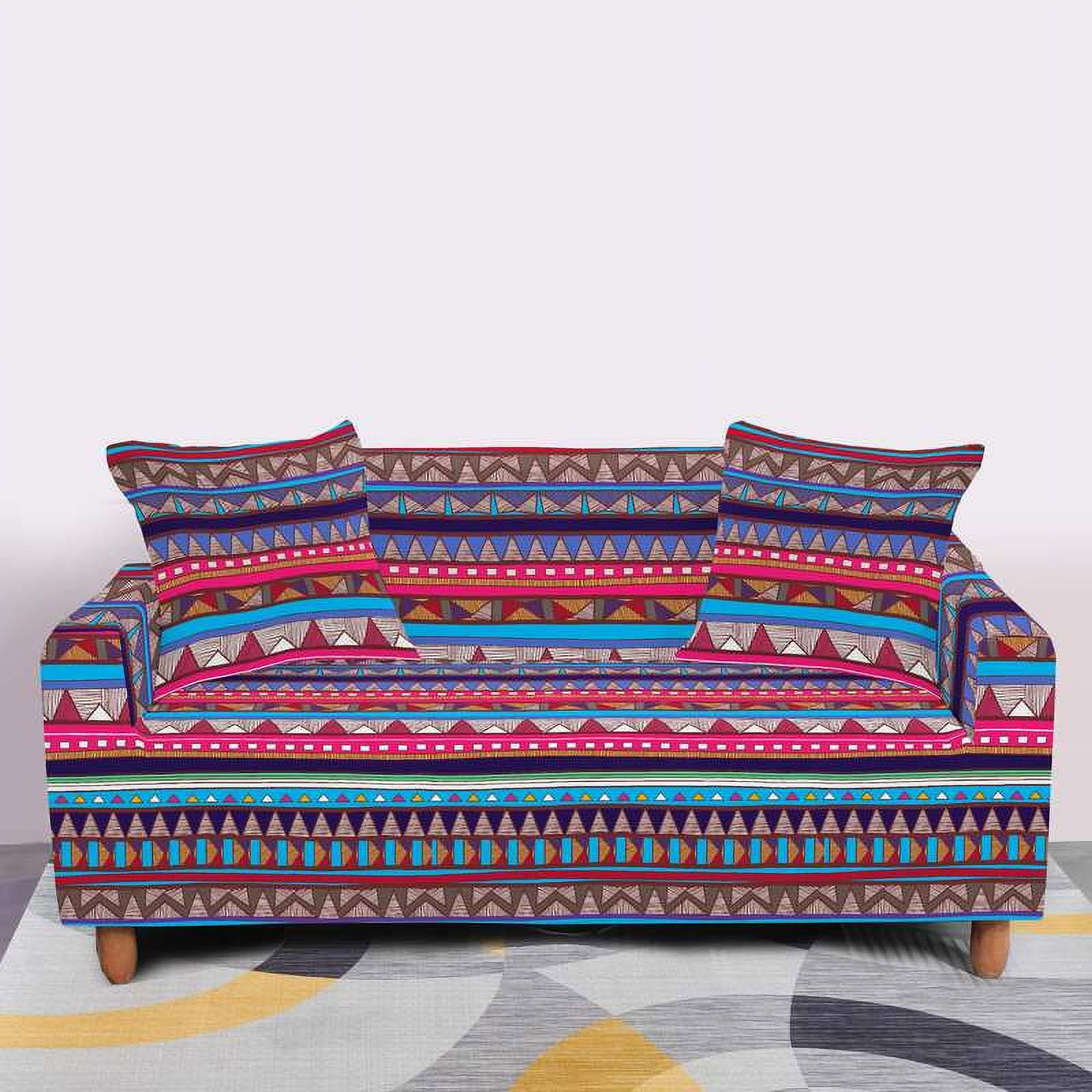 1 /2 /3 /4 Seat High Quality Sofa Cover Bohemia Print Living Room ...