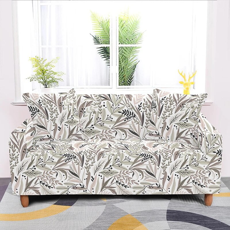 1/2/3/4 Seater Paisley Pattern Sofa Cover Boho Stretch Elastic Couch ...