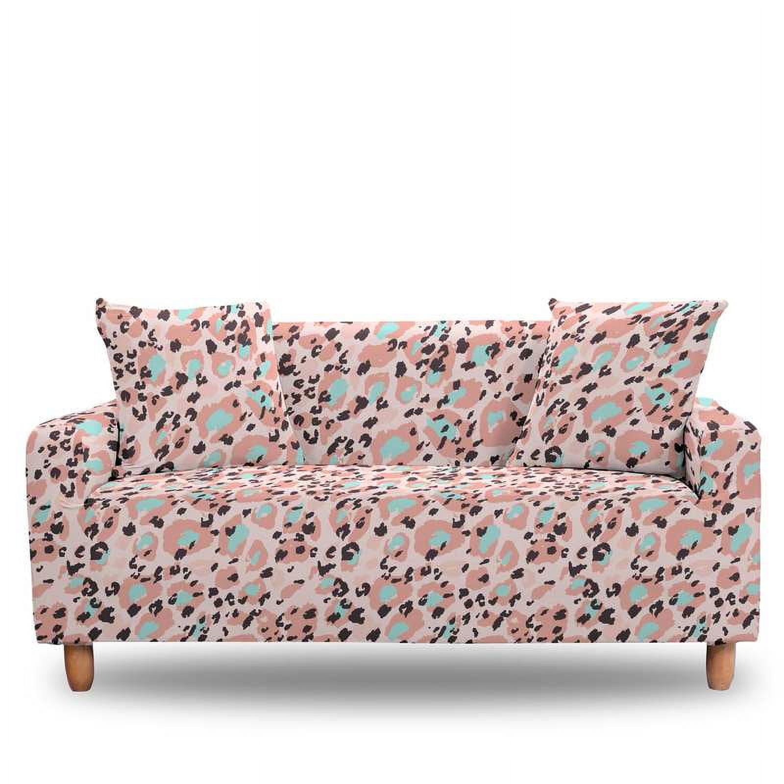 1/2/3/4 Seaters 3D Leopard Sofa Slipcovers Spandex Elastic Couch Covers ...