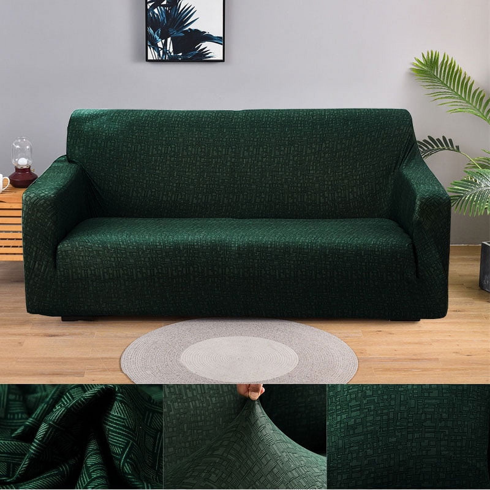 1/2/3/4 Seats string print Couch Cover stretch Corner Sofa Covers L ...