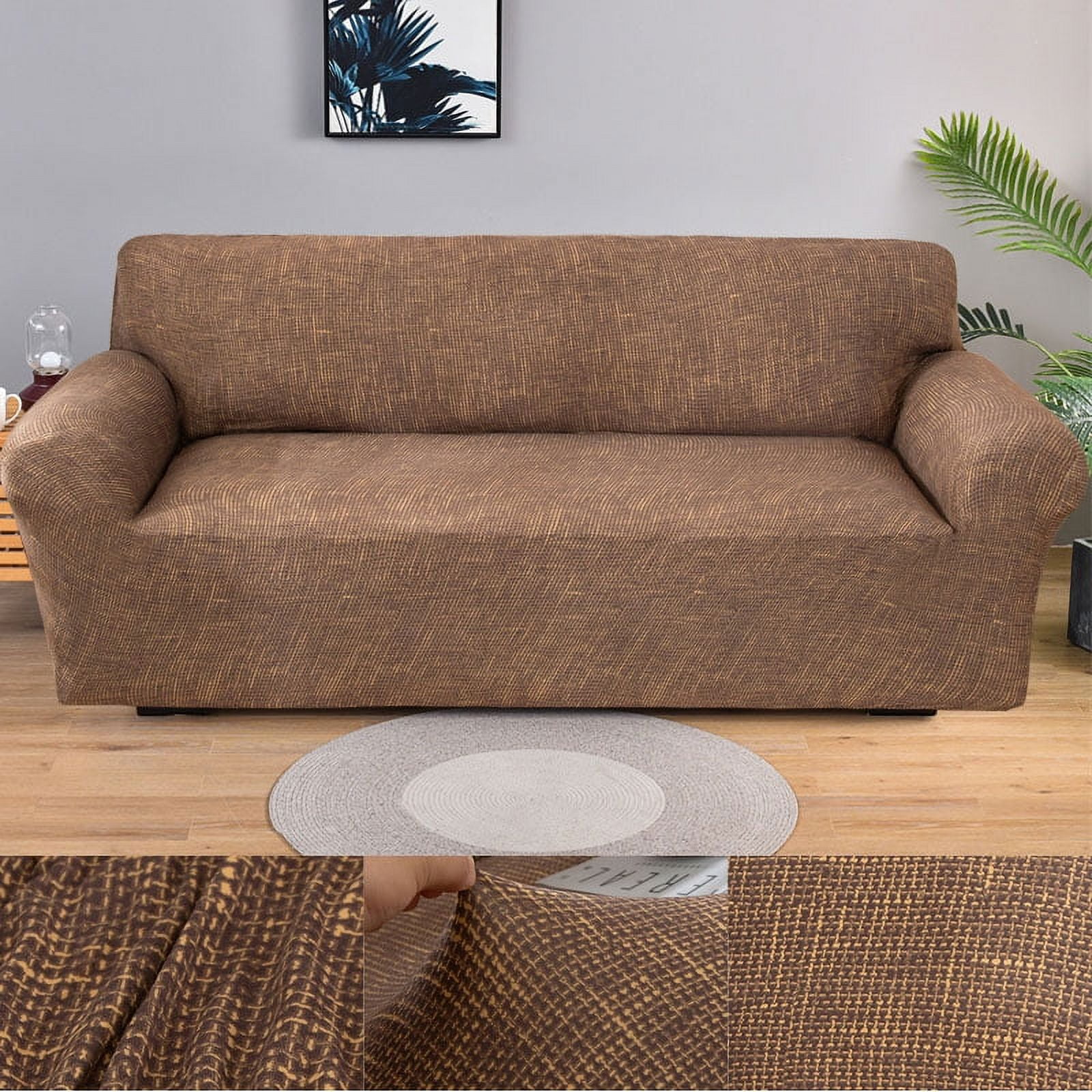 1/2/3/4 Seats string print Couch Cover stretch Corner Sofa Covers L ...