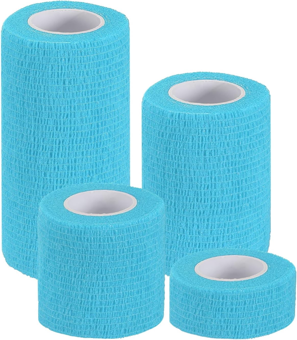 1"/2"/3"/4" Self Adhesive Bandage Wrap, 4 Pcs 5 Yard Elastic Self ...