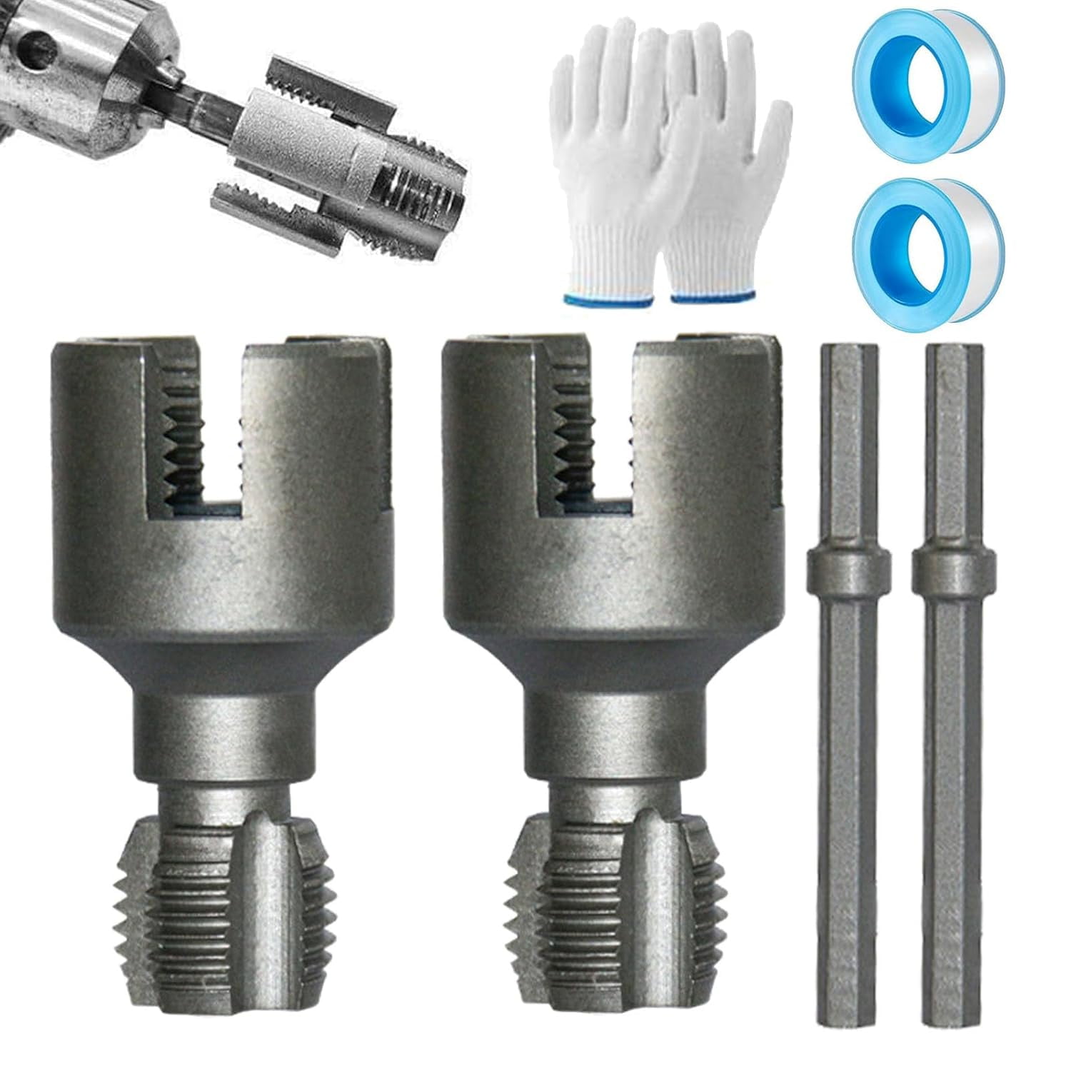1/2'' and 3/4'' Water Pipe Internal and External Integrated Threader ...