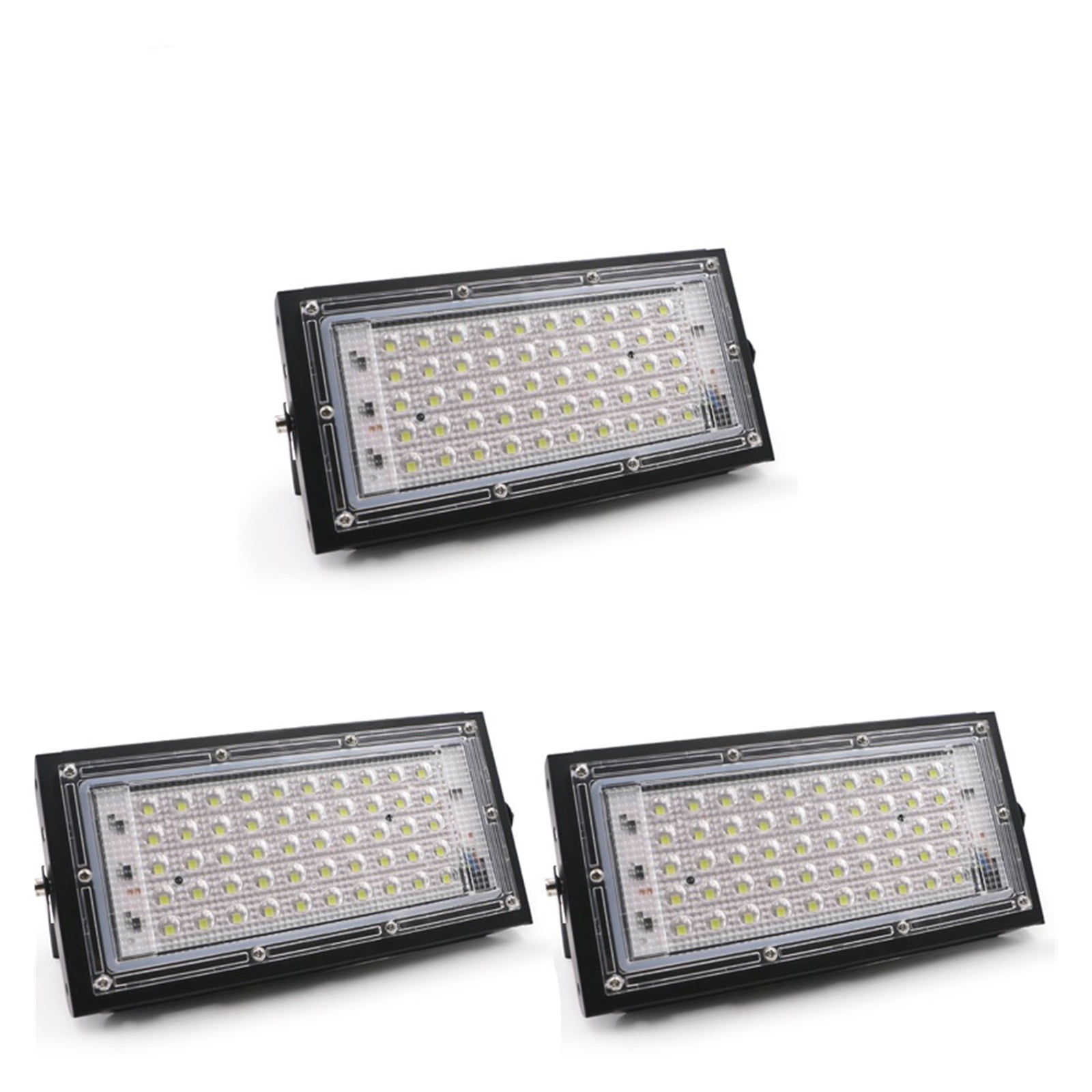 1/2/3/4PC LED Outdoor Wall Floodlight Waterproof 50w Black Garden Wall ...