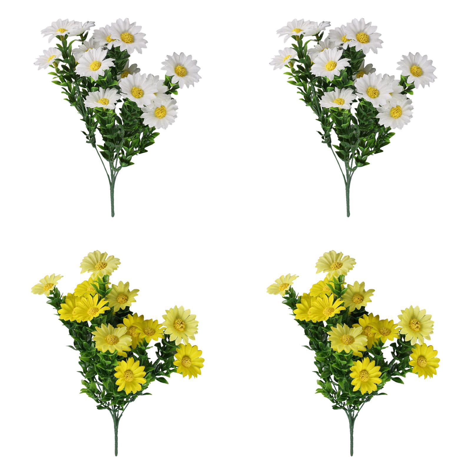1/2/3/4PCS Artificial Daisies Flowers, Spring Decor Daisies with Stem ...