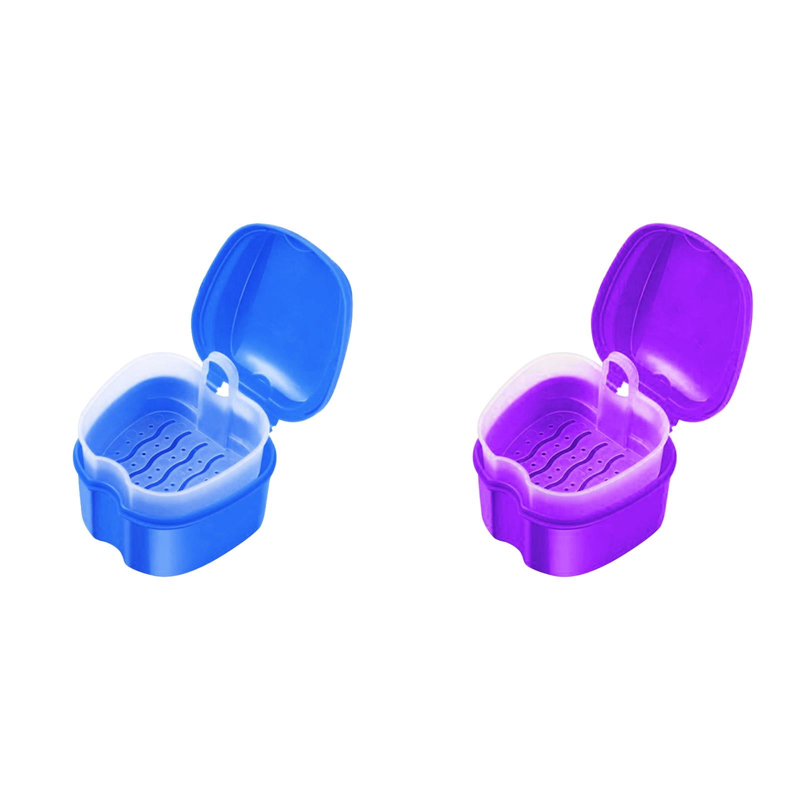 1/2/3/4PCS Denture Bath Case Cup Box Holder Storage,Denture Case ...