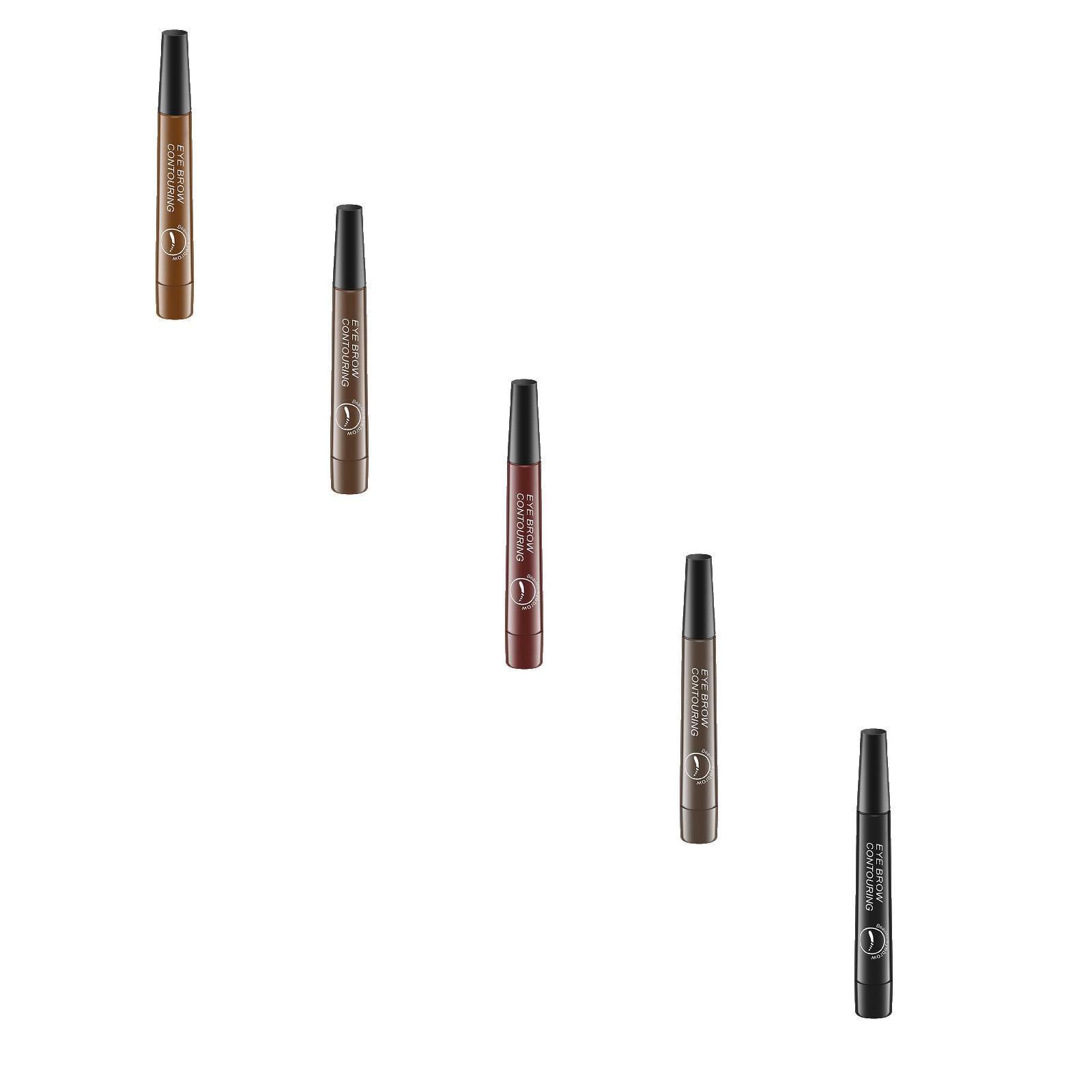 1/2/3/4PCS Four Pronged Eyebrow Pen with Clear Roots,Natural Liquid ...