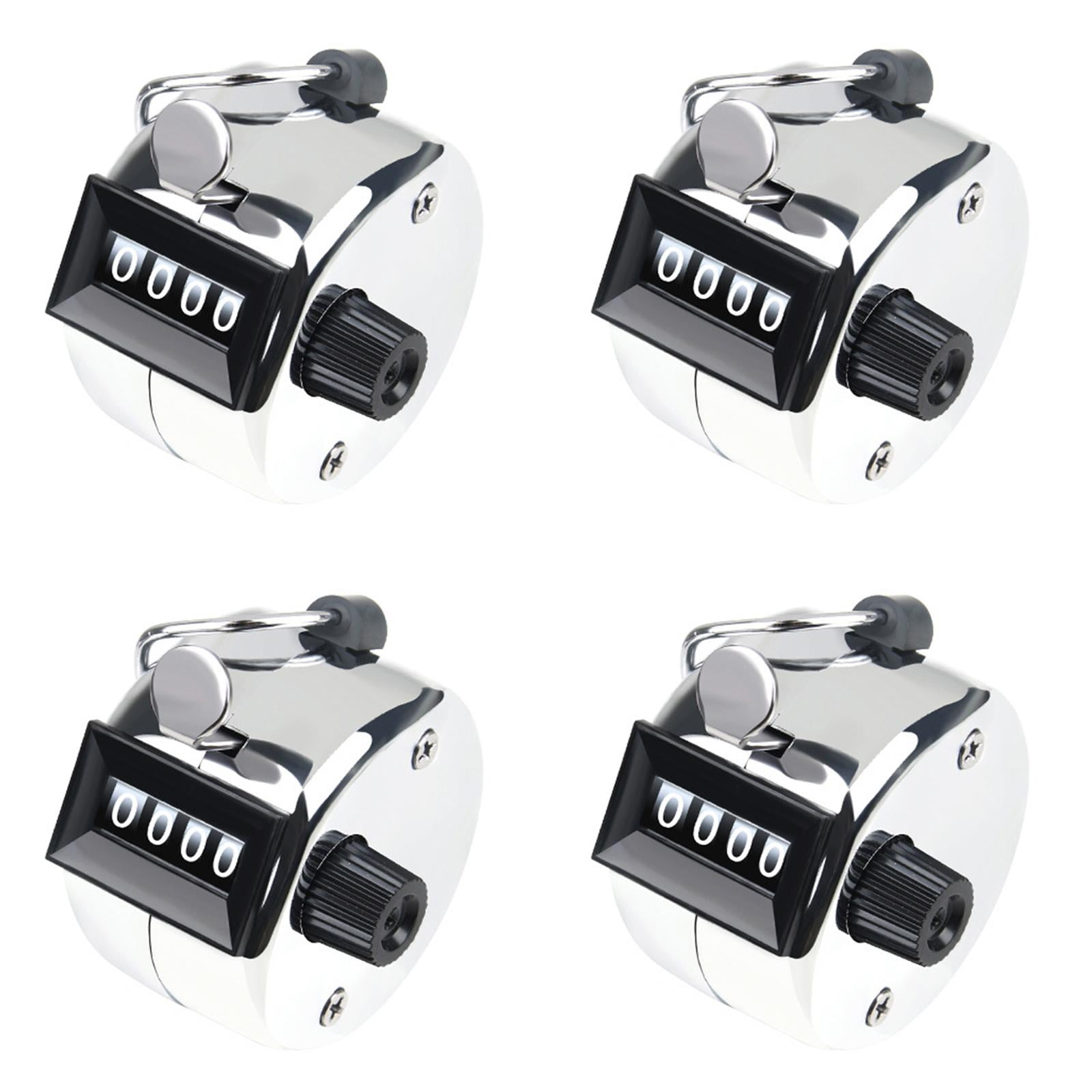 1/2/3/4PCS Metal Handheld Tally Counter, 4-Digit Number Clicker Counter ...