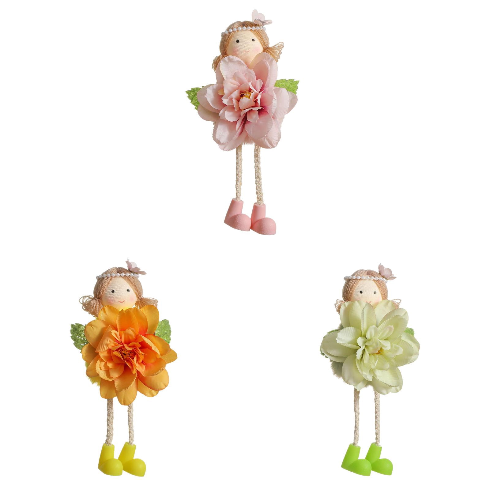 1/2/3/4PCS Spring Flower Fairy Doll Hanging Decoration, Pastel Easter ...