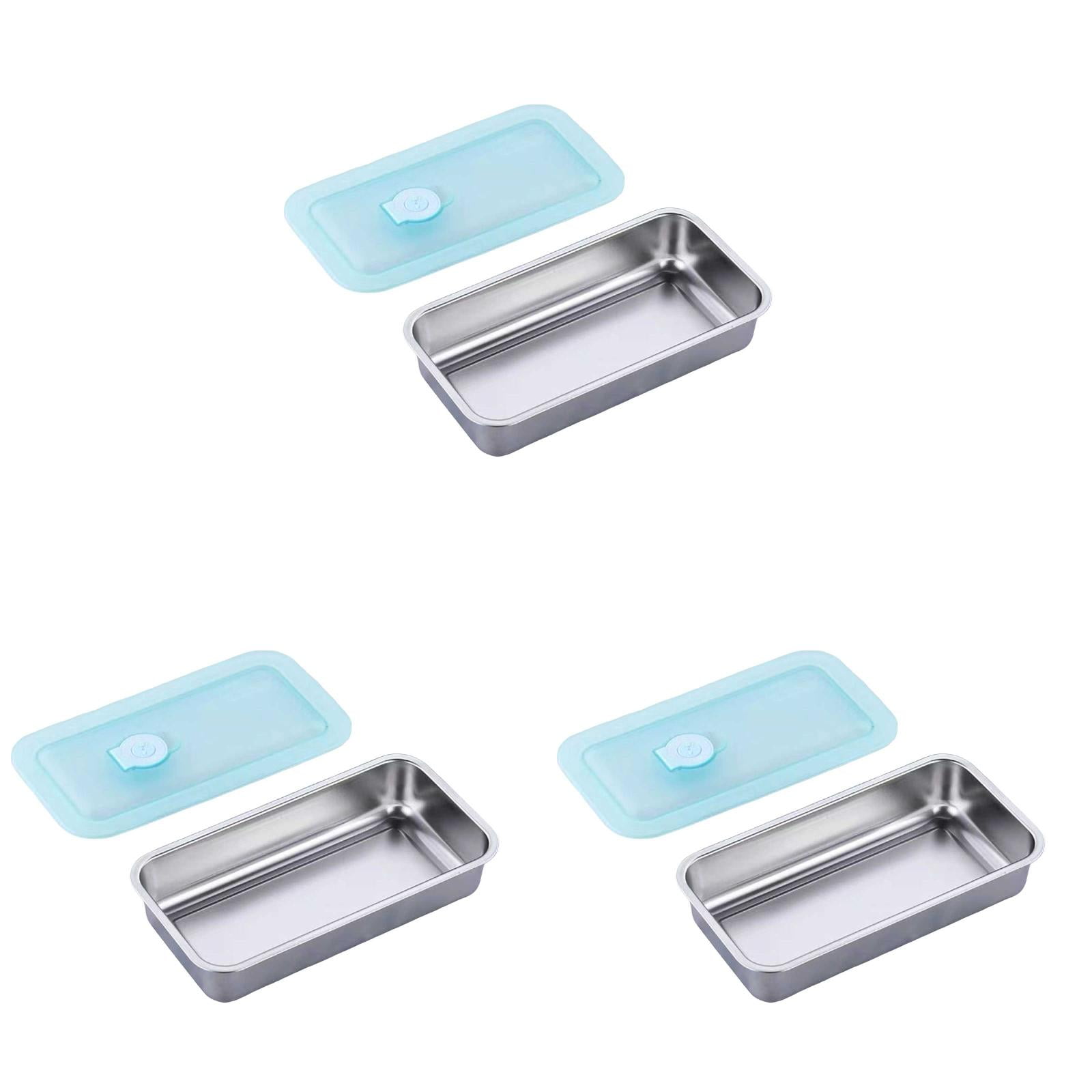 1/2/3/4PCS Stainless Steel Snack Containers Reusable, Stainless Steel ...
