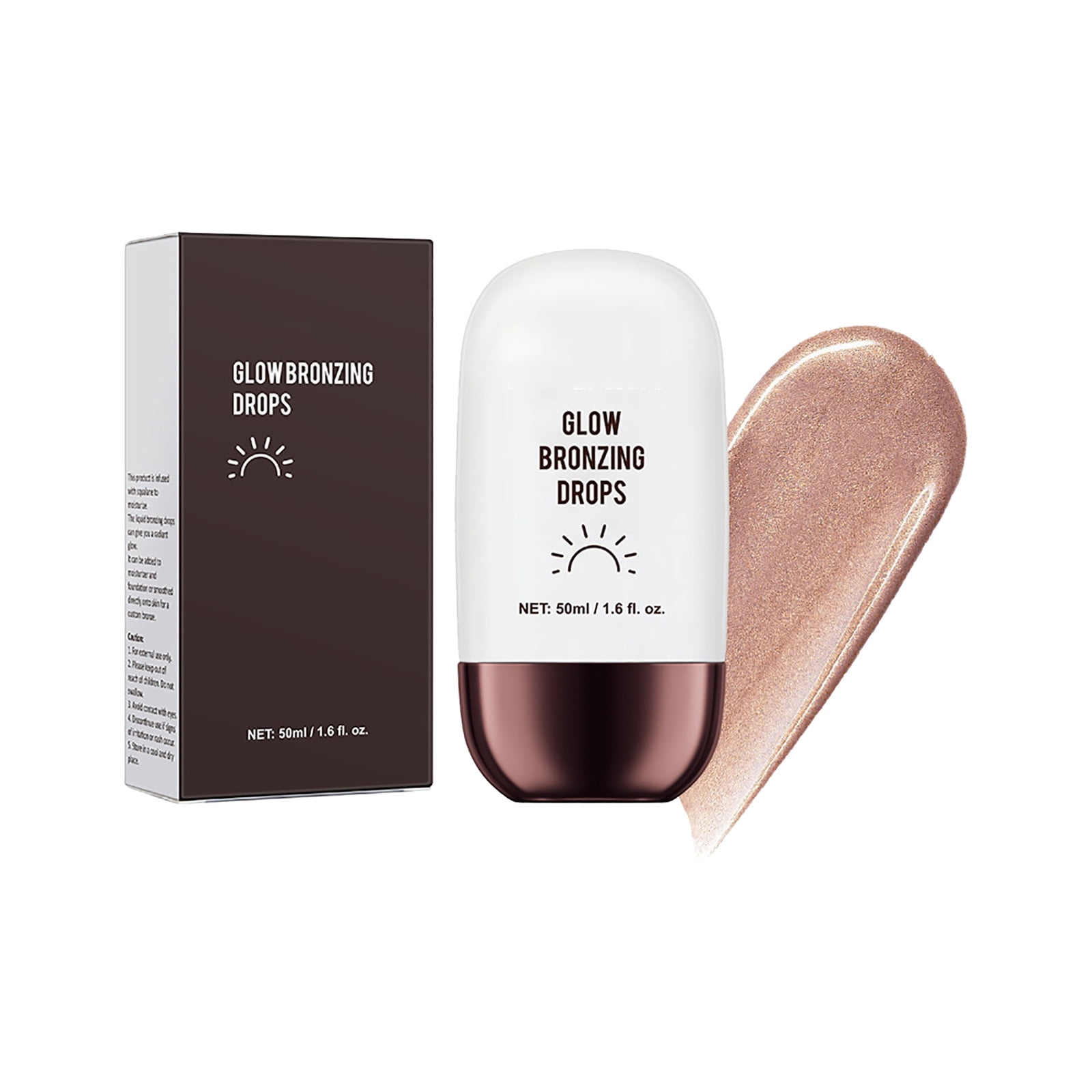 1/2/3/4Pcs Bronzing Drops for Face, Liquid Bronzer Glow Drops, FNatural ...