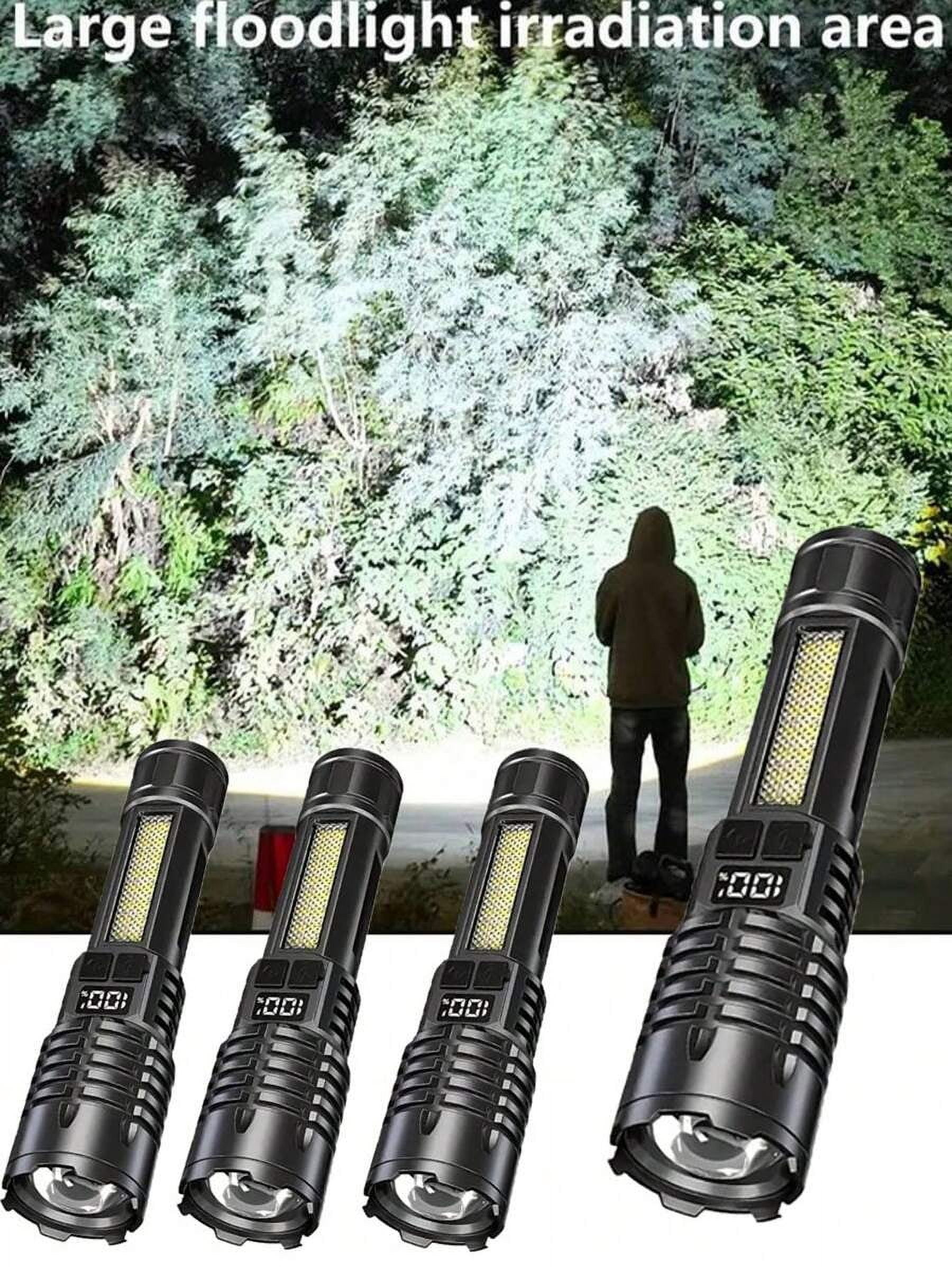 1/2/3/4pcs Outdoor Flashlight, High Lumen Rechargeable LED Digital ...