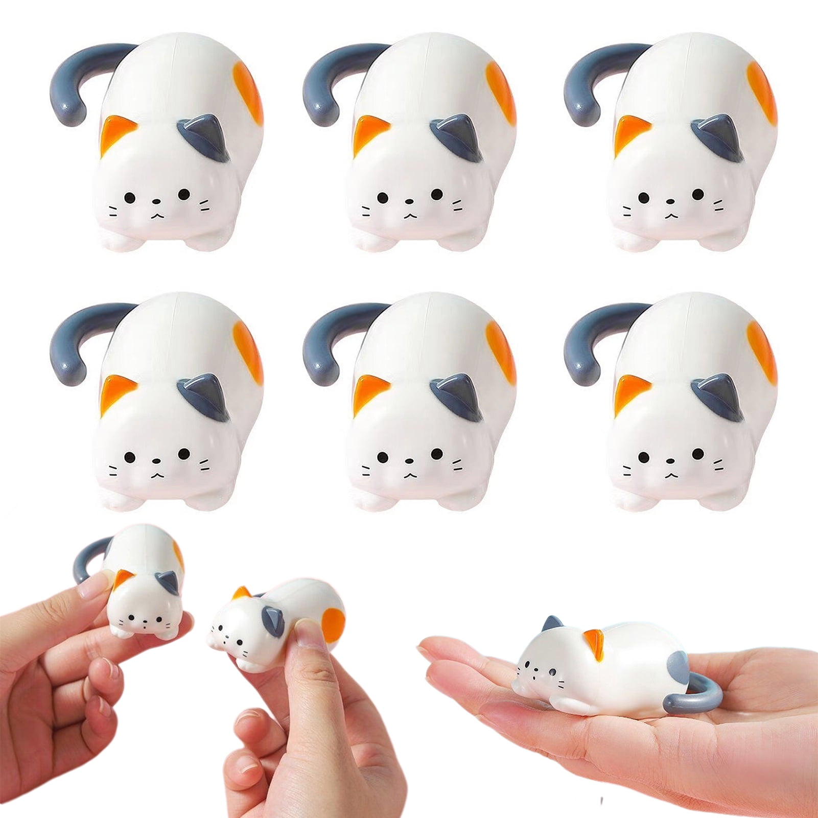 1/2/3/5/6/9Pcs/Set Wind-up Rolling Cat Toy Clockwork Spring Tumbling ...