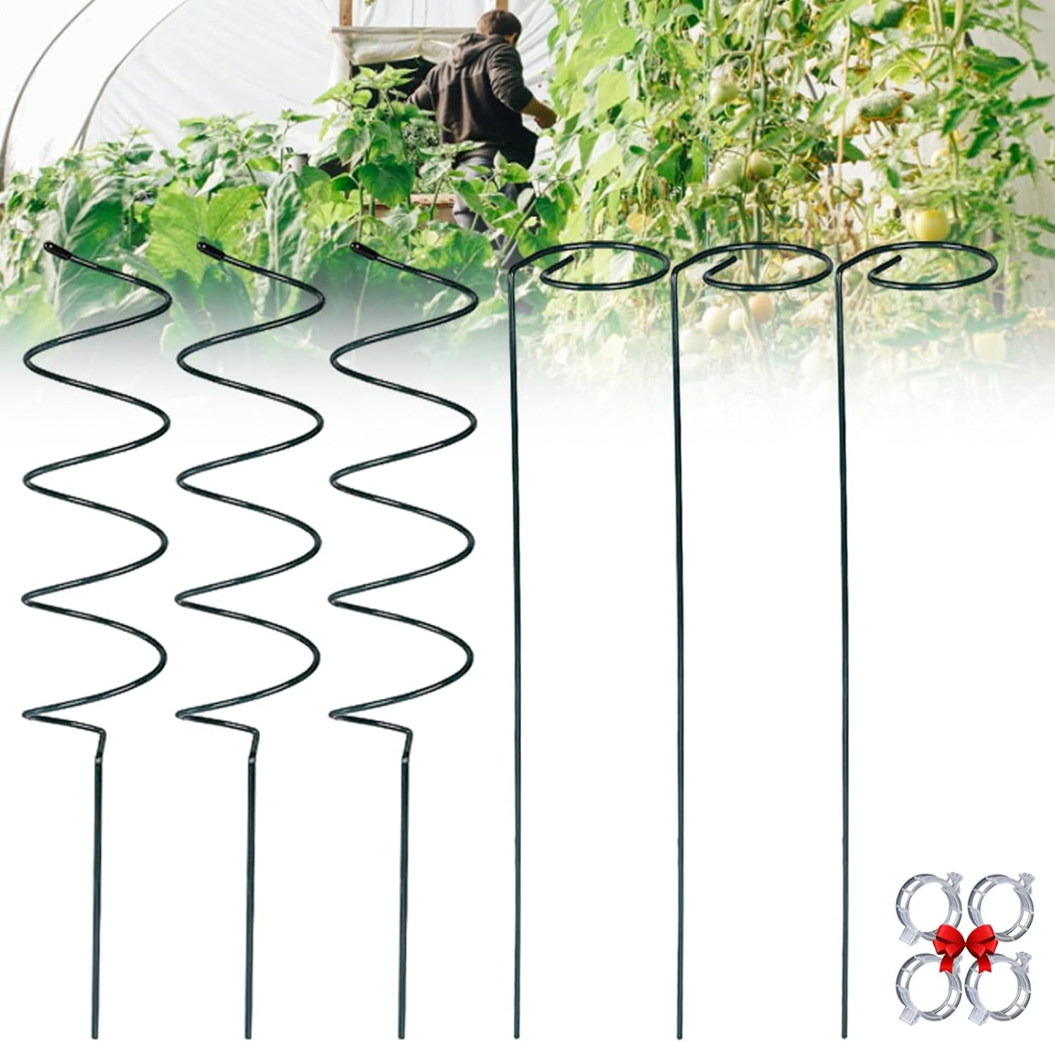 1/2/3/6/10 Pcs Tomato Twist Stake, Tomato Twist, Twisted Tomato Stakes ...