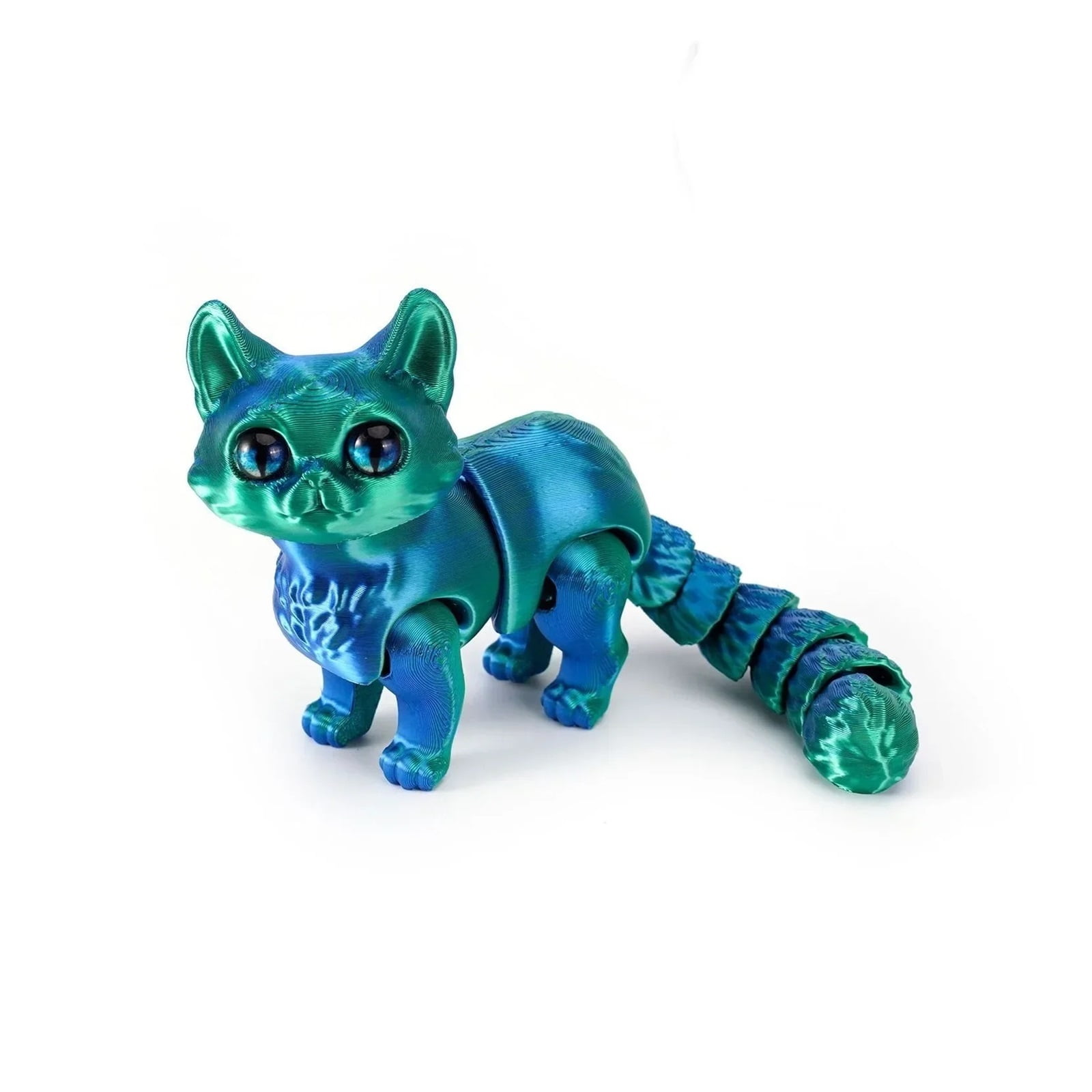 1/2/3/6pcs 3D Printed Colorful Candy Cat Movable Joint Simulation Candy ...