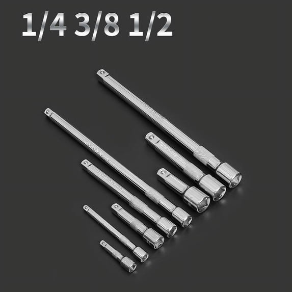 Extension Length Bar Set for Socket Ratchet Accessory Tool size for 1-4 ...