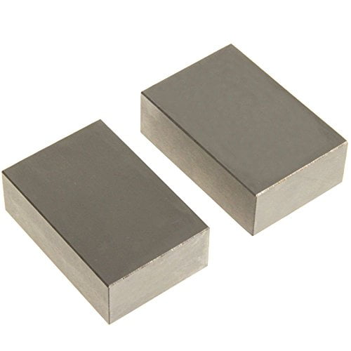 1-2-3 Blocks Matched Pair Hardened Steel Plain (1"x2"x3") 123 Set ...
