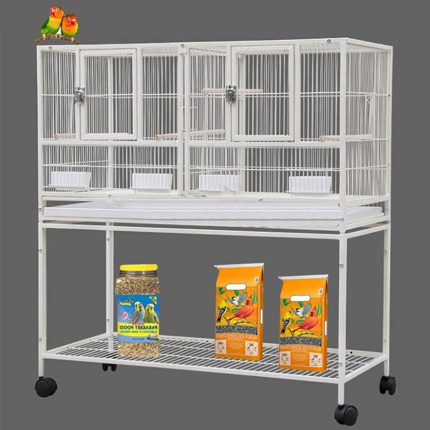 1/2/3-Combo Stacker Center Divided Breeder Breeding Bird Flight Double ...