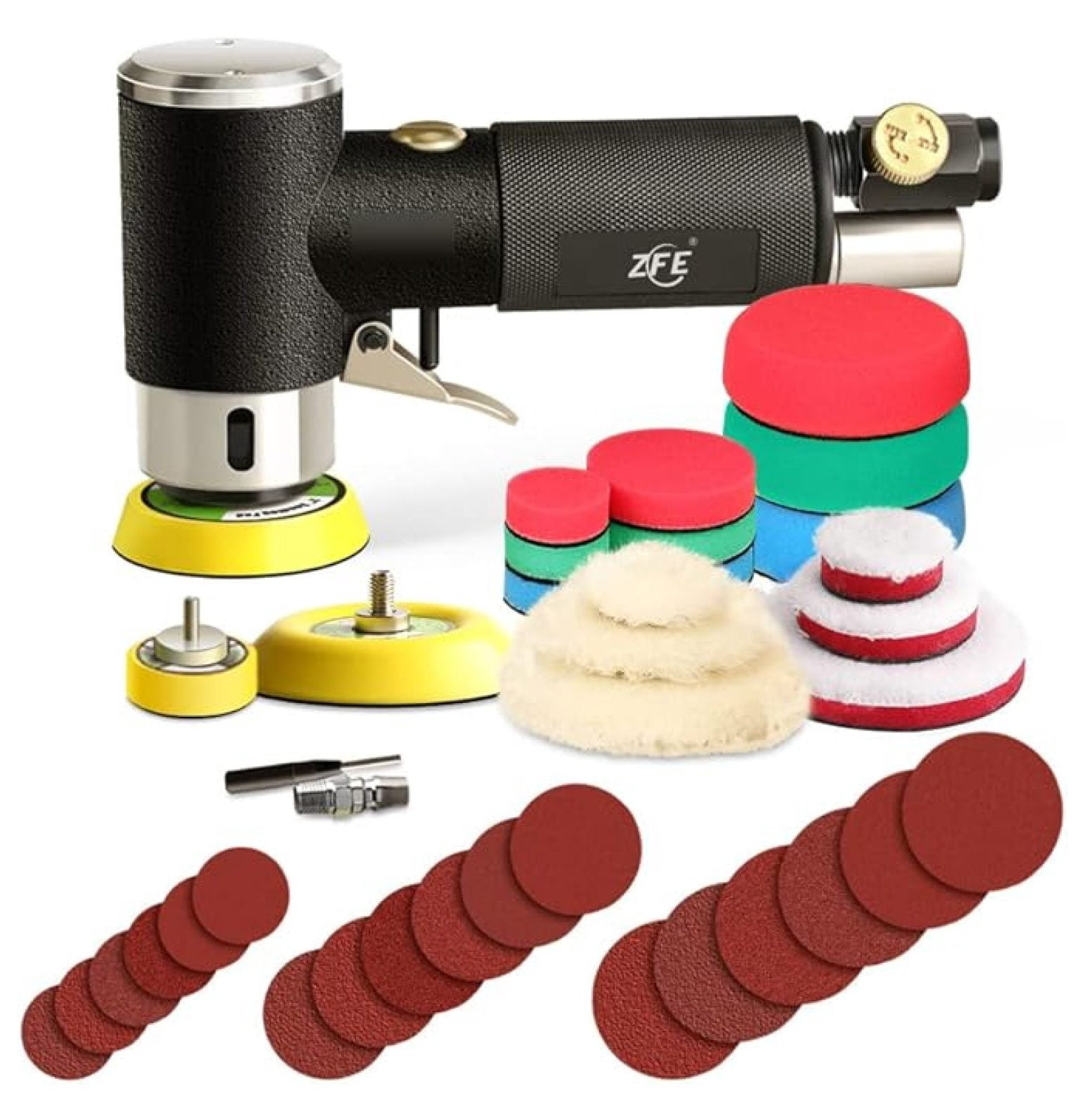 1/2/3 Inch Random Orbital Air Sander, Mini Pneumatic Sander for Auto ...