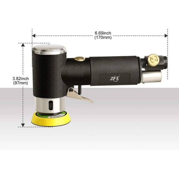 1/2/3 Inch Random Orbital Air Sander, Mini Pneumatic Sander for Auto ...