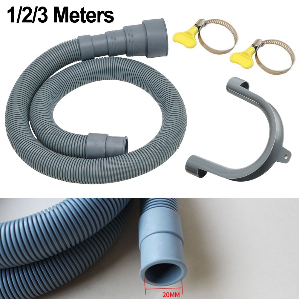 1/2/3/Meters Washing Machine Dishwasher Drain Waste Hose Extension Rod ...