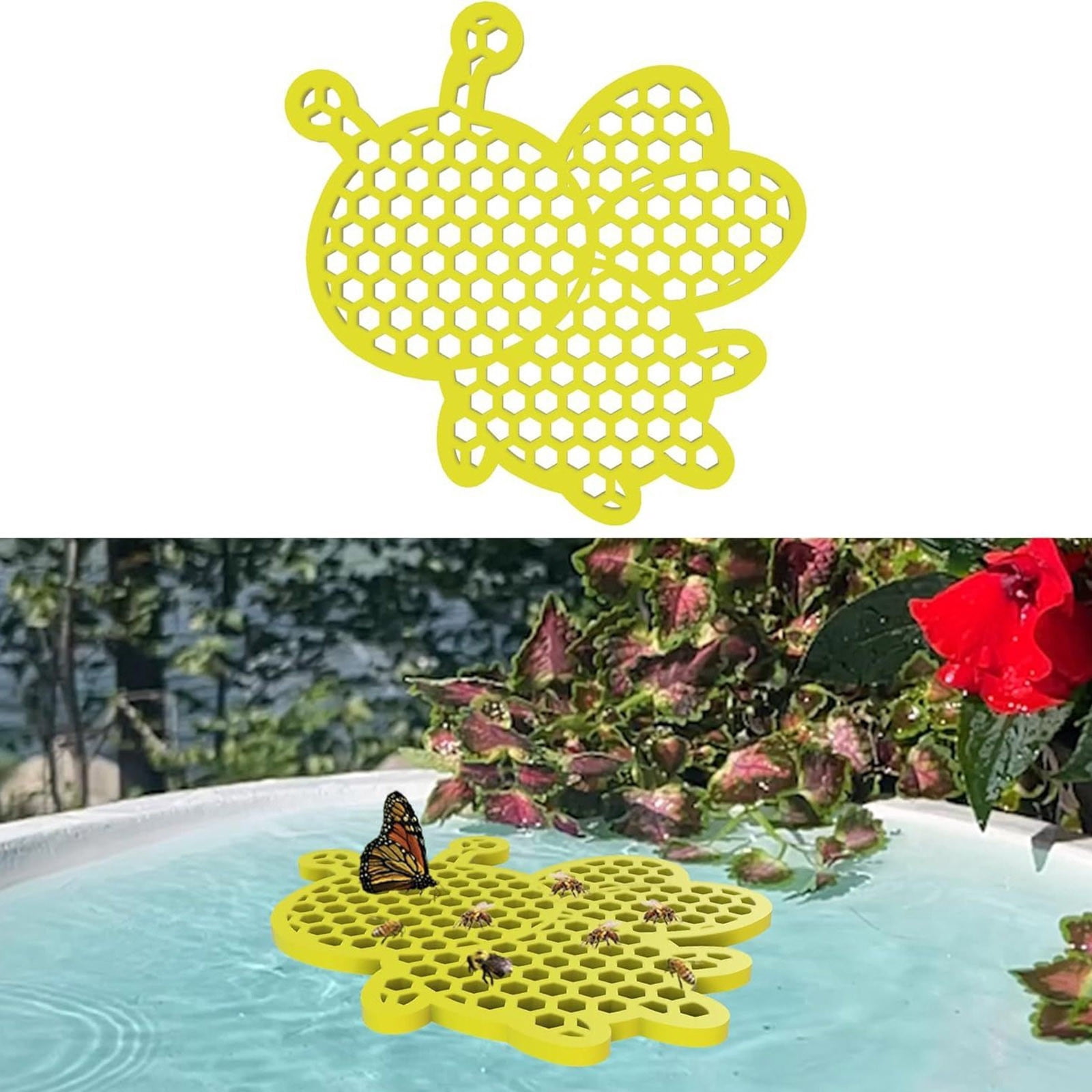 1/2/3 PCS Colorful Floating BeeButterfly Island BeeWatering Station ...