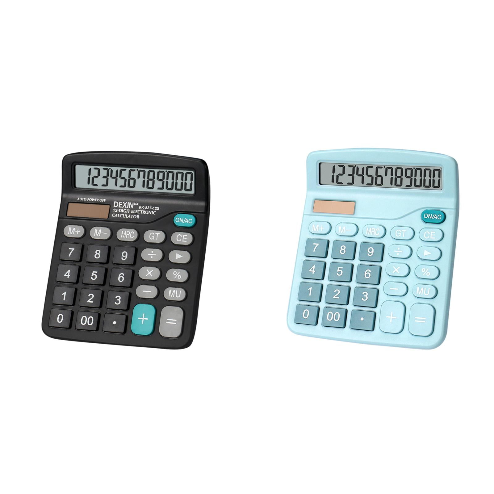 1/2/3 PCS Solar Desk Calculator with Big Buttons and Large Display ...