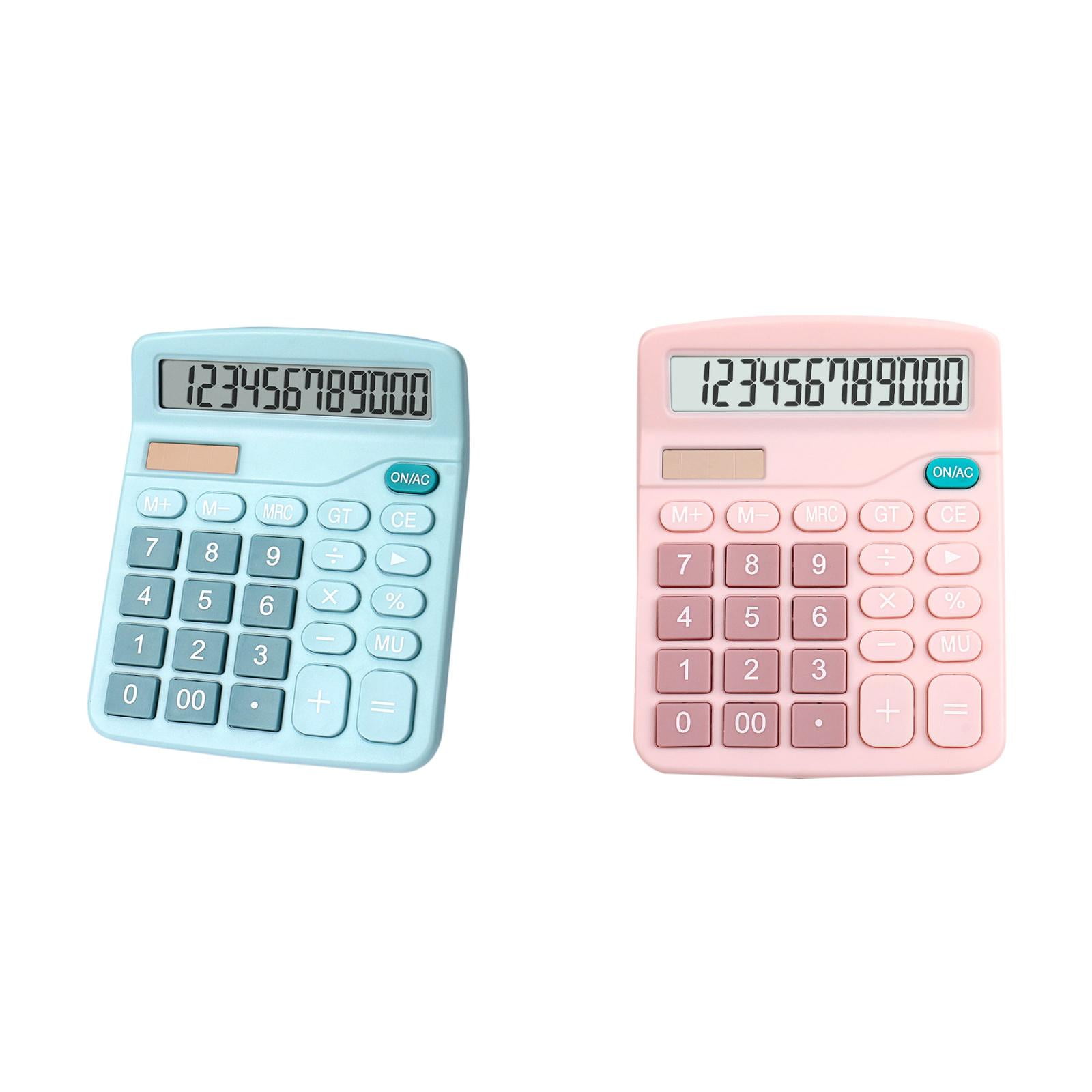 1/2/3 PCS Solar Desk Calculator with Big Buttons and Large Display ...