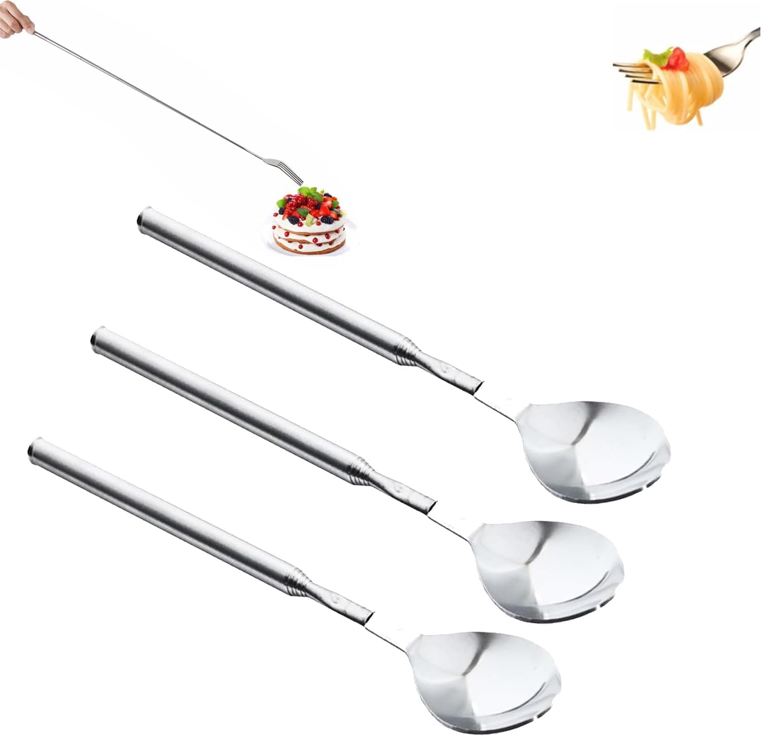 1/2/3 PCSExtra Long Fork Prank, Extension Fork, Extendable Forks Prank ...