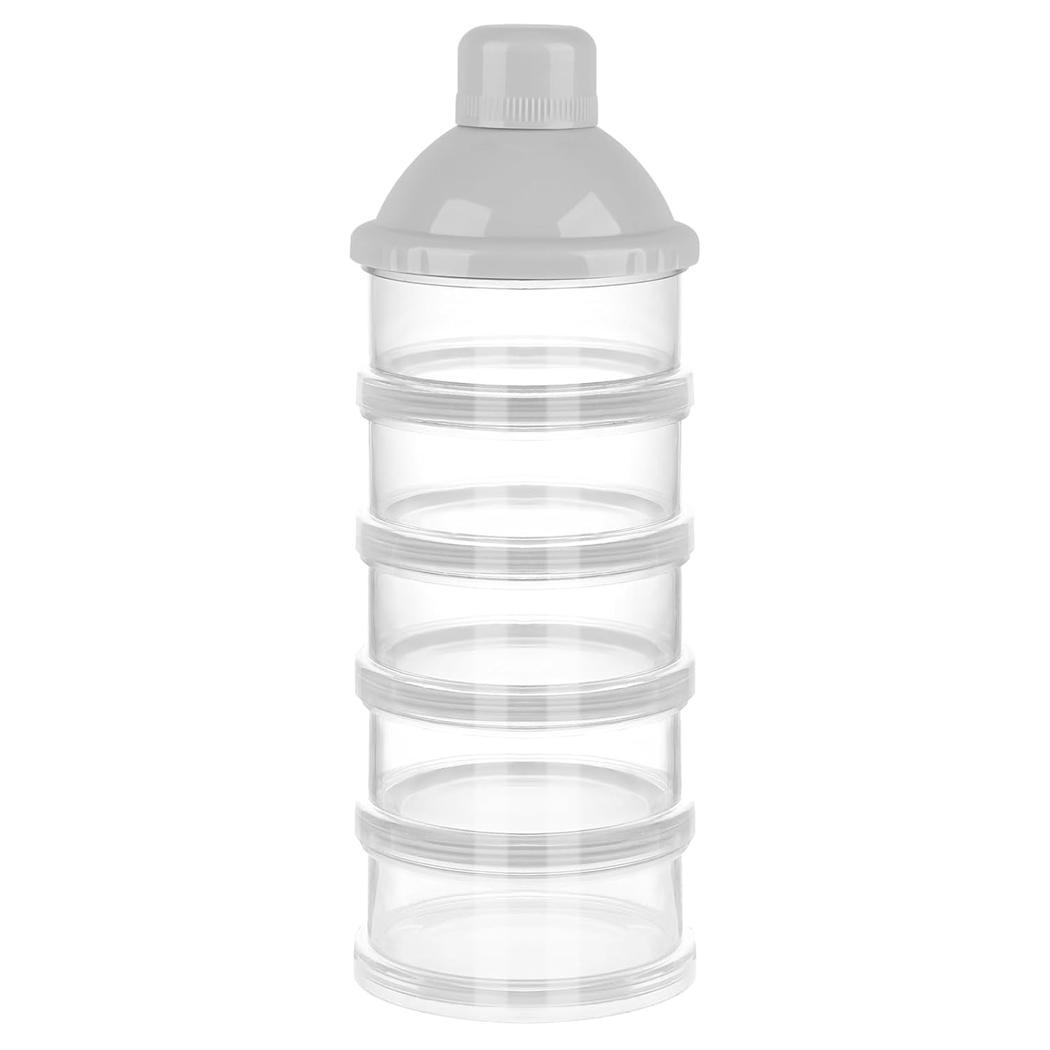 1/2/3 Pack Formula Dispenser On The Go, 5 Compartments Stackable ...