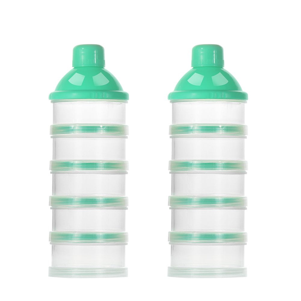 1/2/3 Pack Formula Dispenser On The Go, 5 Compartments Stackable ...