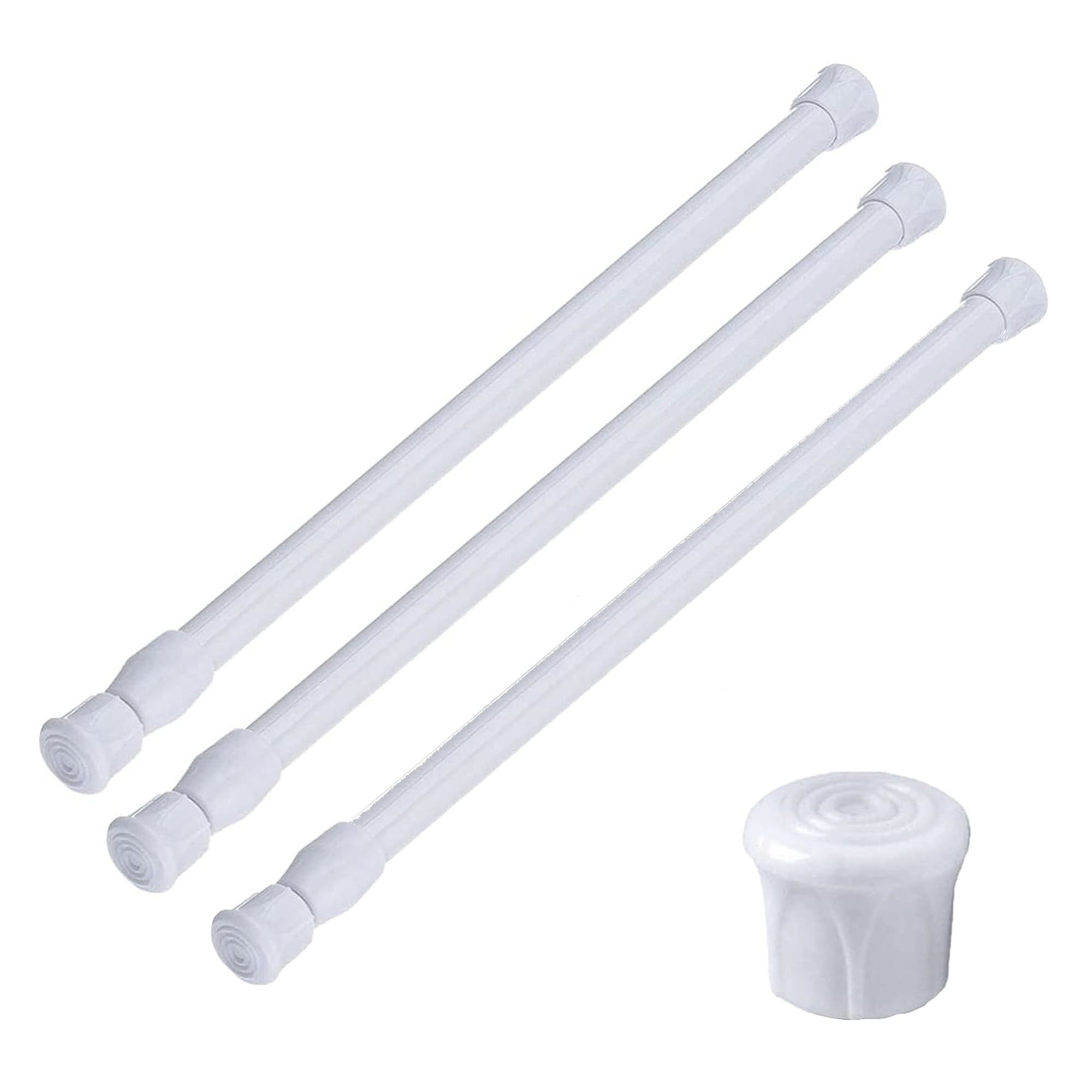 1/2/3 Pack Small Spring Tension Curtain Rod Thin Tension Rod No Drill ...