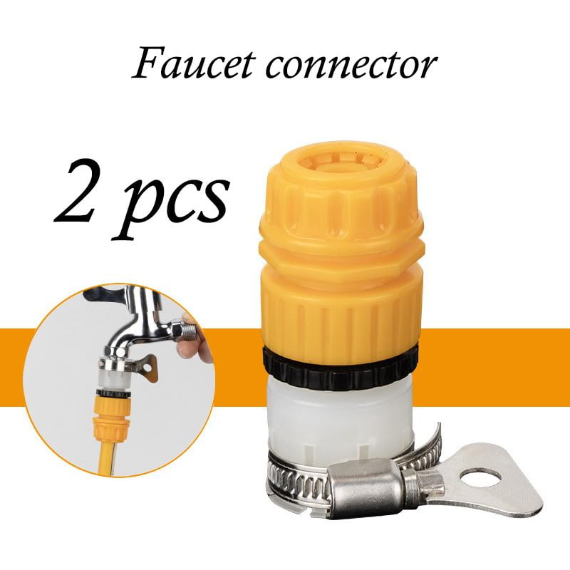 1/2/3 Piece Garden Hose Quick Connector 1/2 Inch Plastic Water Pipe ...