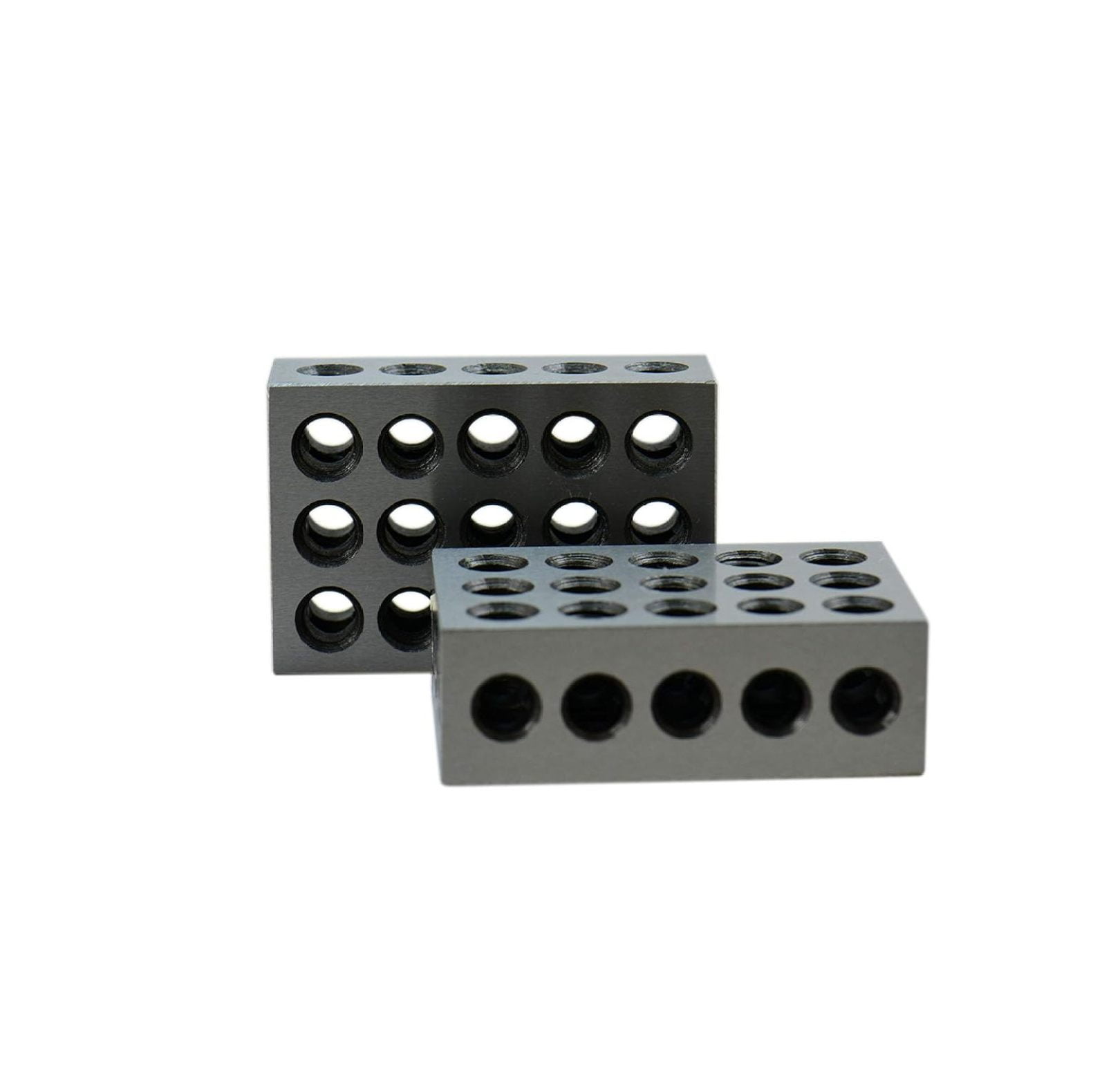 1-2-3 Precision Matched .0002" Pair Blocks w/23 Hole Set 303-5500 P ...