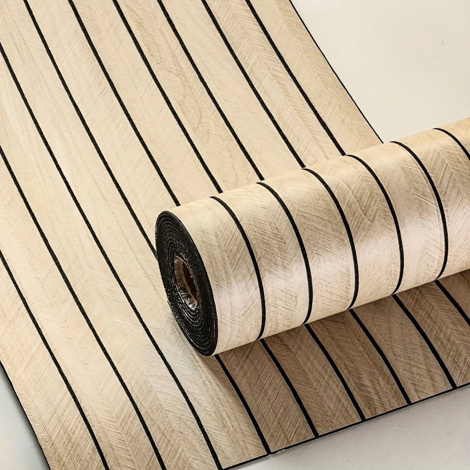 1/2/3 Rolls – 4mm Thick 3D Wood Grain Wallpaper, Self-Adhesive Peel and ...