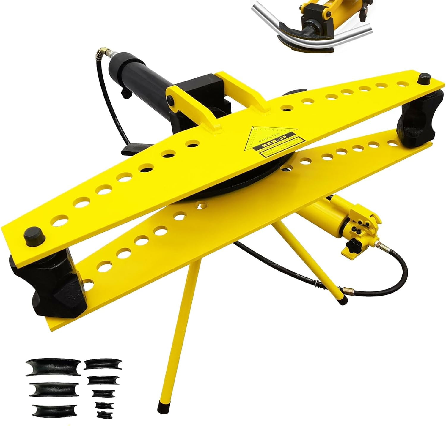 1/2"-3" Round Pipe Bending Machine Hydraulic Pipe Bender with Separable ...