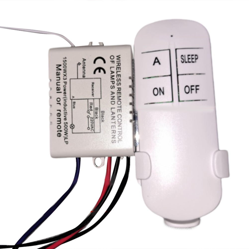 1/2/3 Way On/Off 220V Remote Switch Light Wireless Wall Remote Switch ...