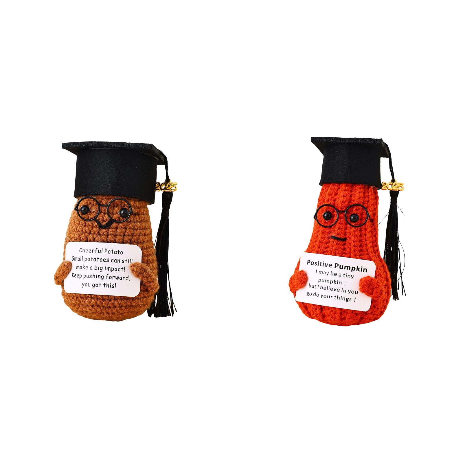 1/2/3PCS 2025 Graduation Handmade Crochet Gift, Emotional Support ...