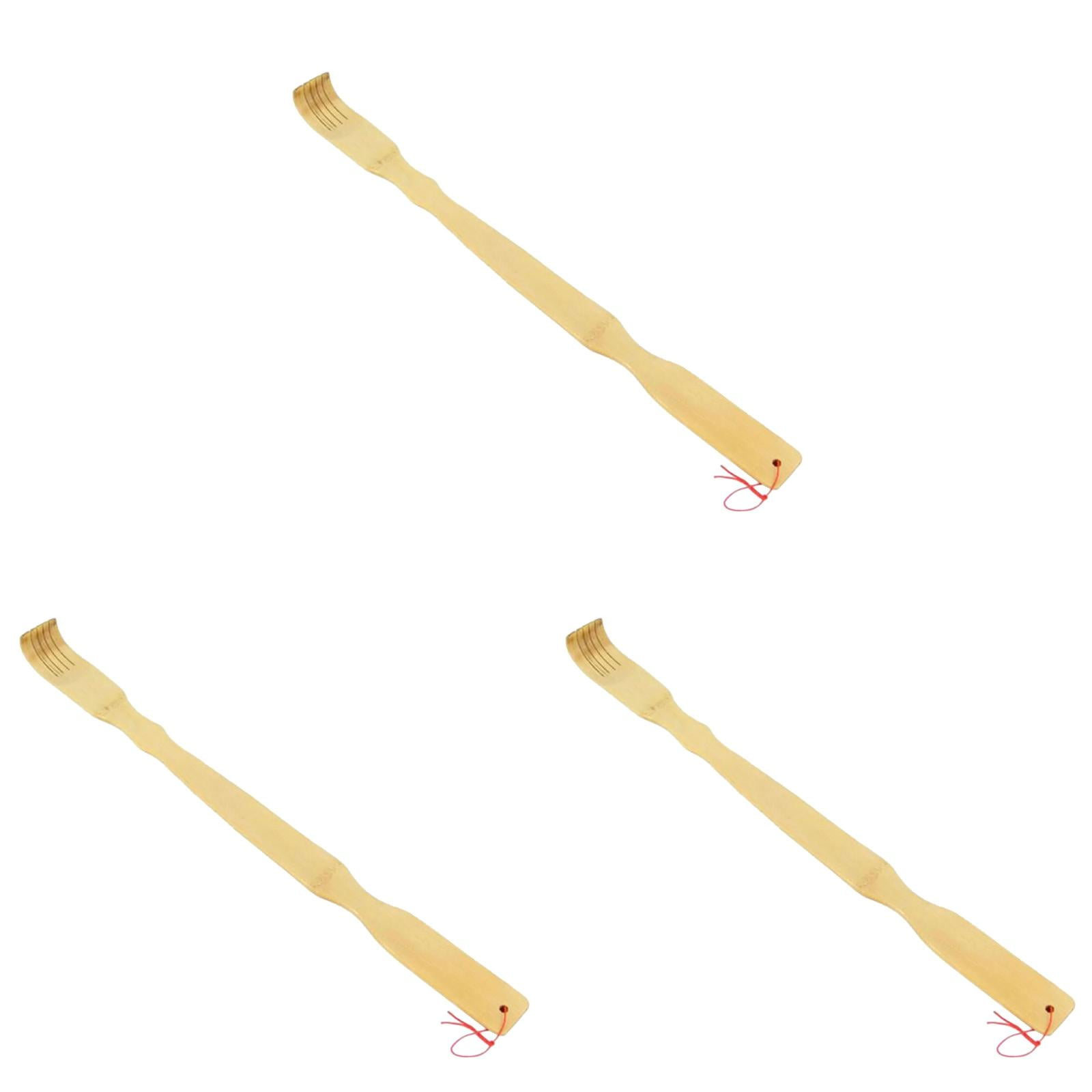 1/2/3PCS Bamboo Back Scratcher,100% Natural Bamboo 17 Inch Long Handle ...