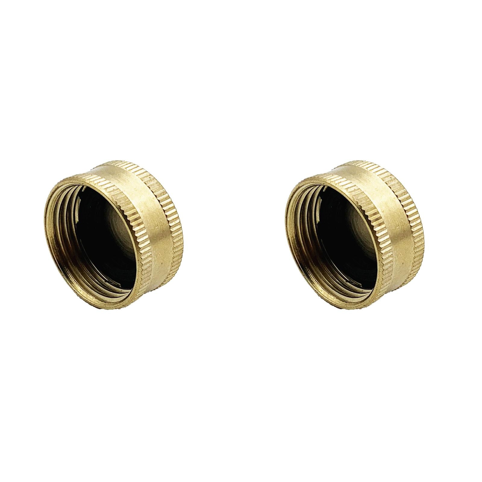 1/2/3PCS Brass Garden Hose End Caps, 3/4" Female End Cap, with Washer ...