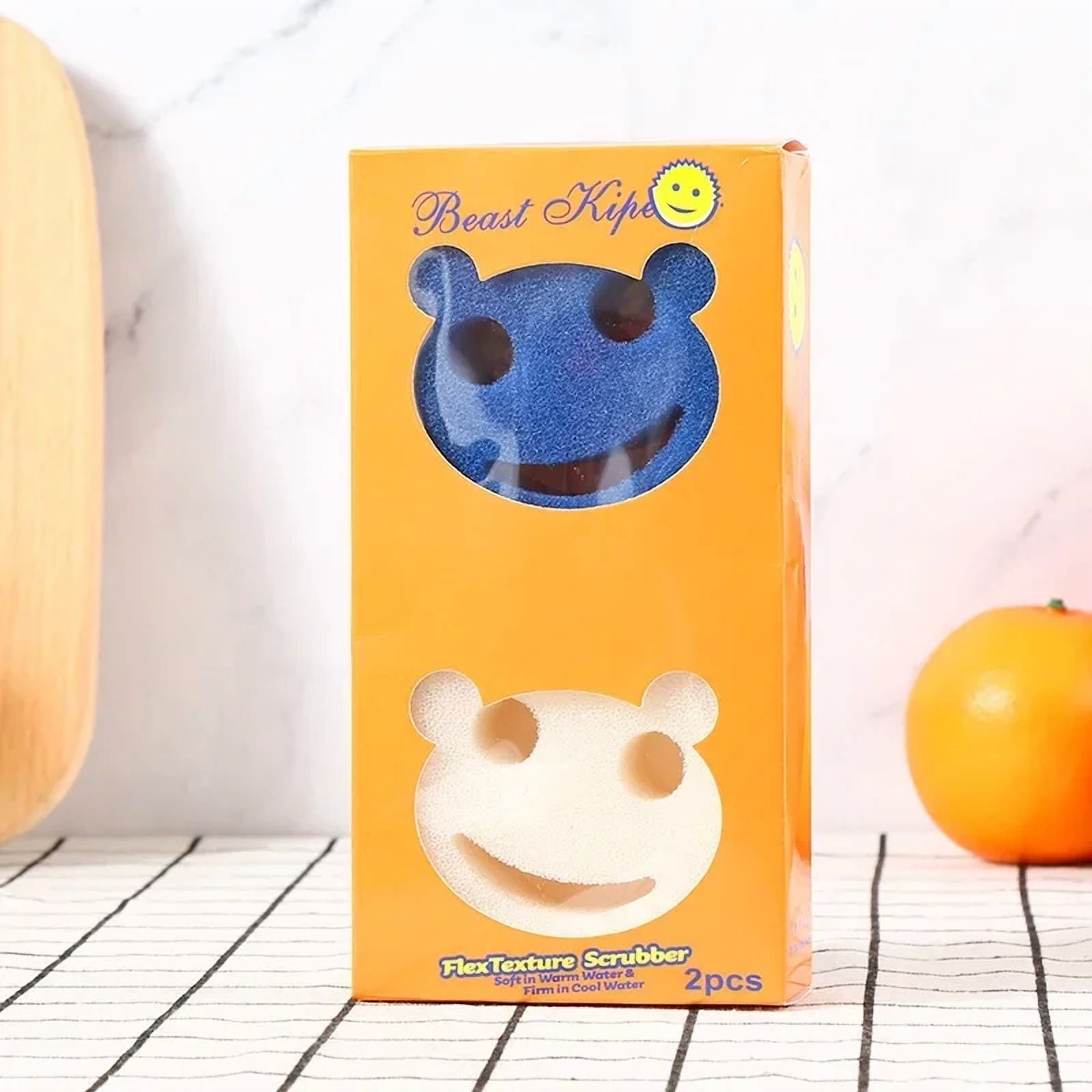 1/2/3PCS Dishwashing Sponge Cloth Strong Scouring Pad Miracle Sponge ...