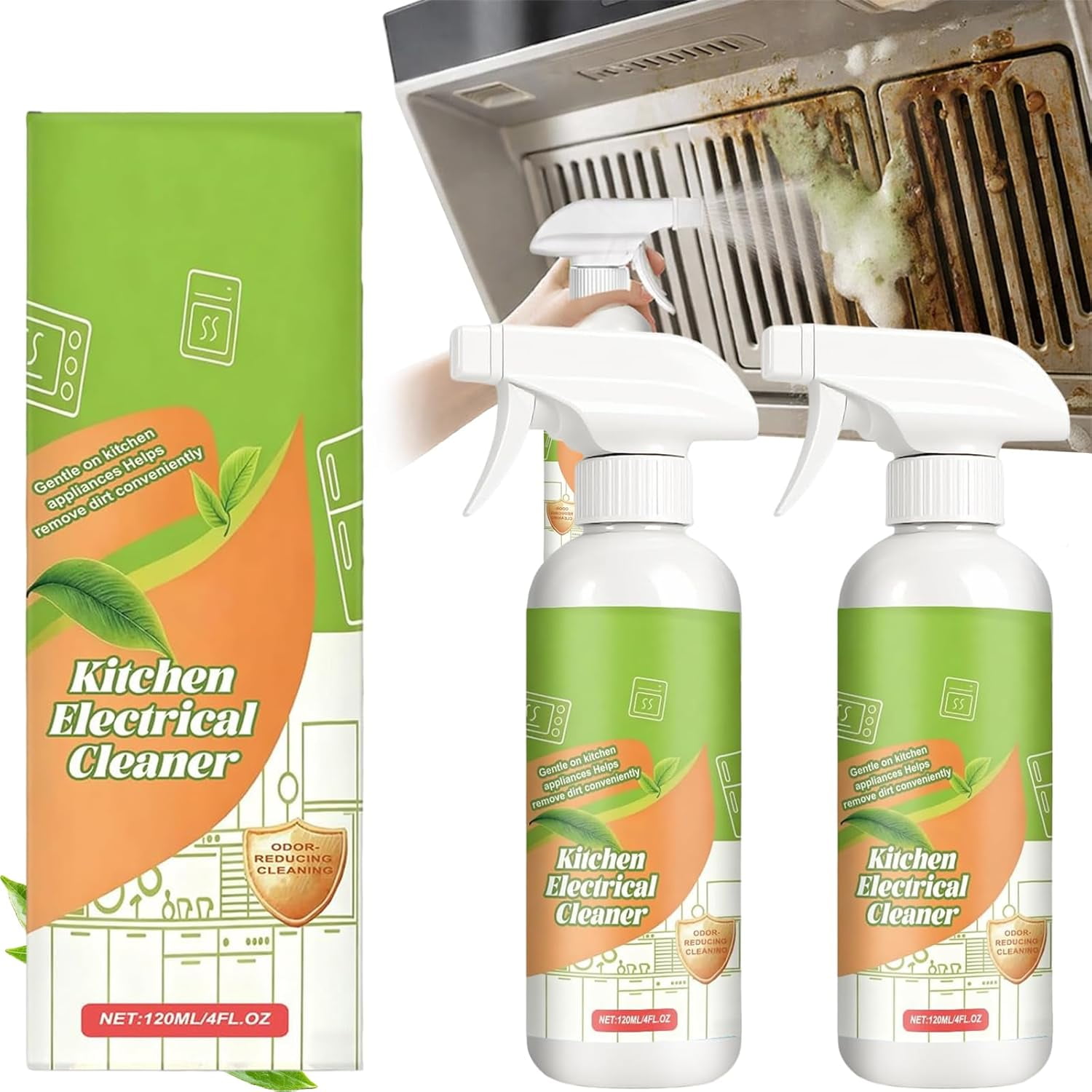 1/2/3PCS Electrolyzed Ion Kitchen Cleaner Spray, Multi-Purpose Cleaning ...