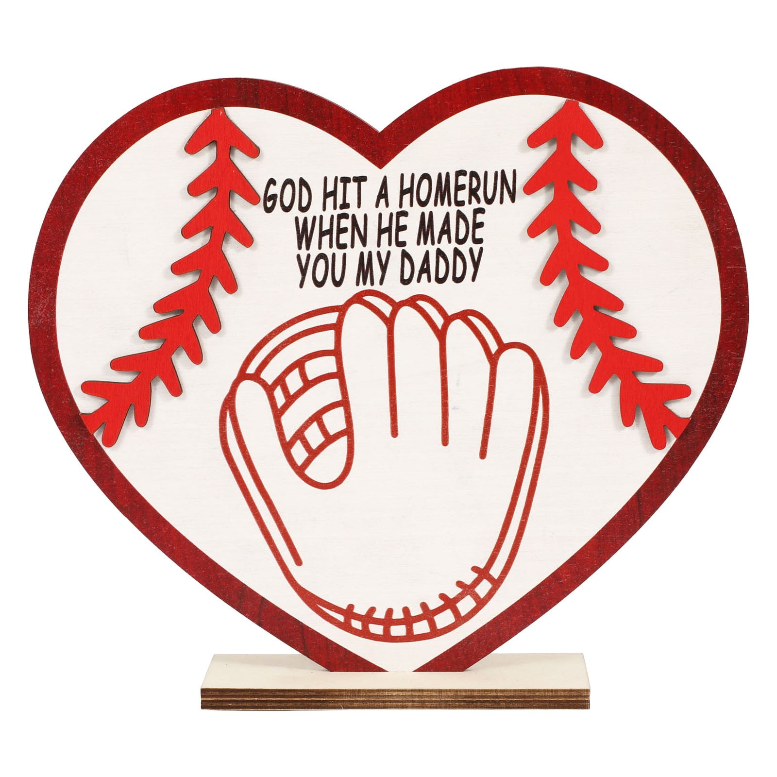 1/2/3PCS Father's Day Baseball Sign Decorations, Funny Baseball ...